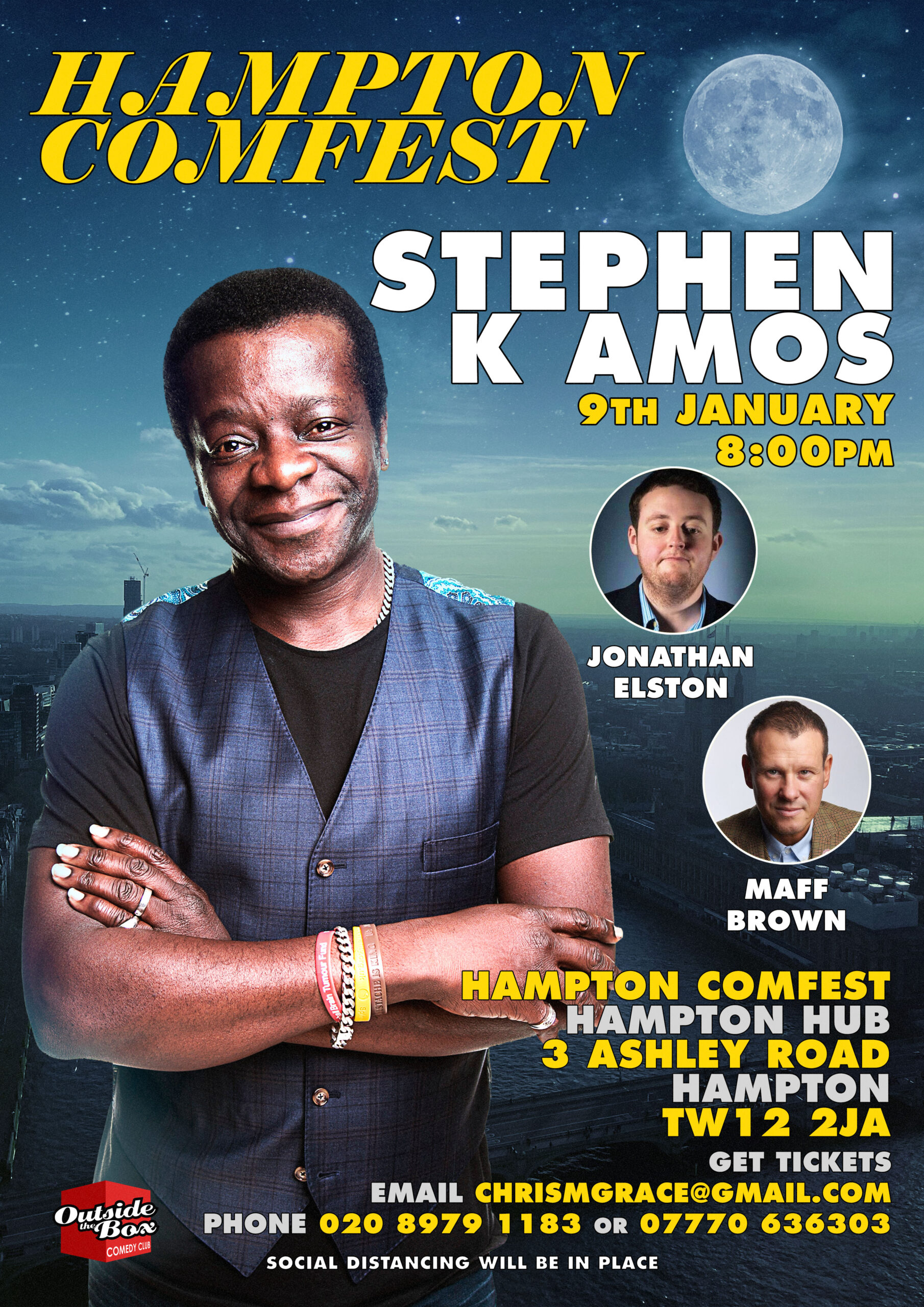 Exciting night @The HubClub with Stephen K Amos, plus support!